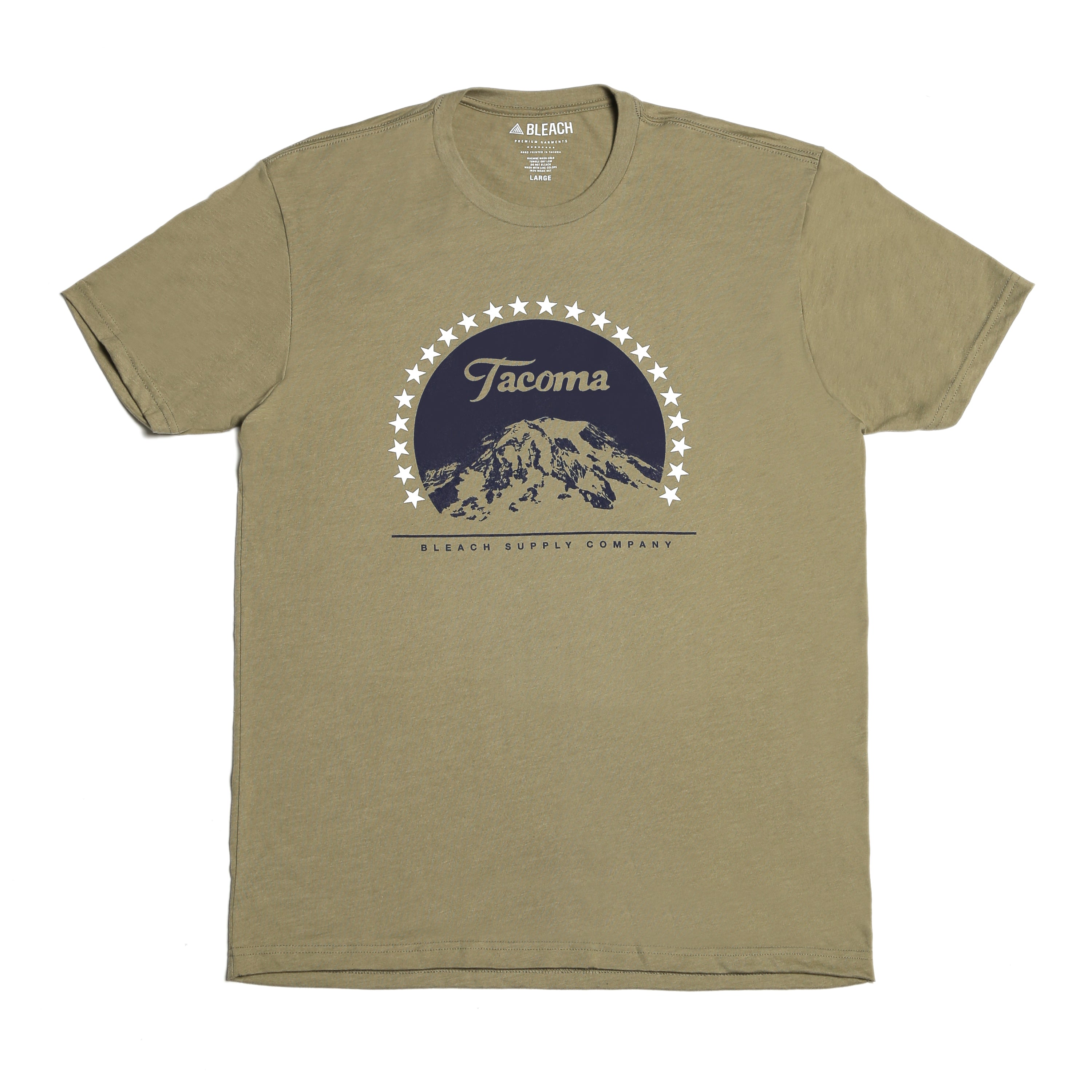 Tahoma Tee - Olive/Navy/White – Bleach